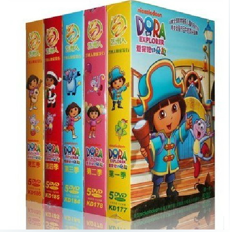 Dora The Explorer Season 1-5 (Chinese & English Bilingual 25 DVD set)